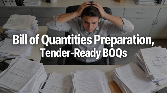 Bill of Quantities Preparation: Workflow, Checks & Tender-Ready BOQs ...